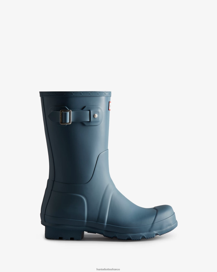 24VZNB546 bleu emprunté Hunter bottes de pluie courtes originales ...