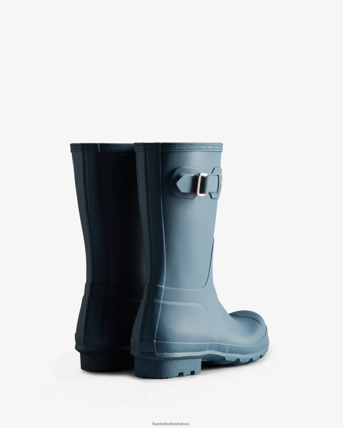 24VZNB546 bleu emprunté Hunter bottes de pluie courtes originales ...